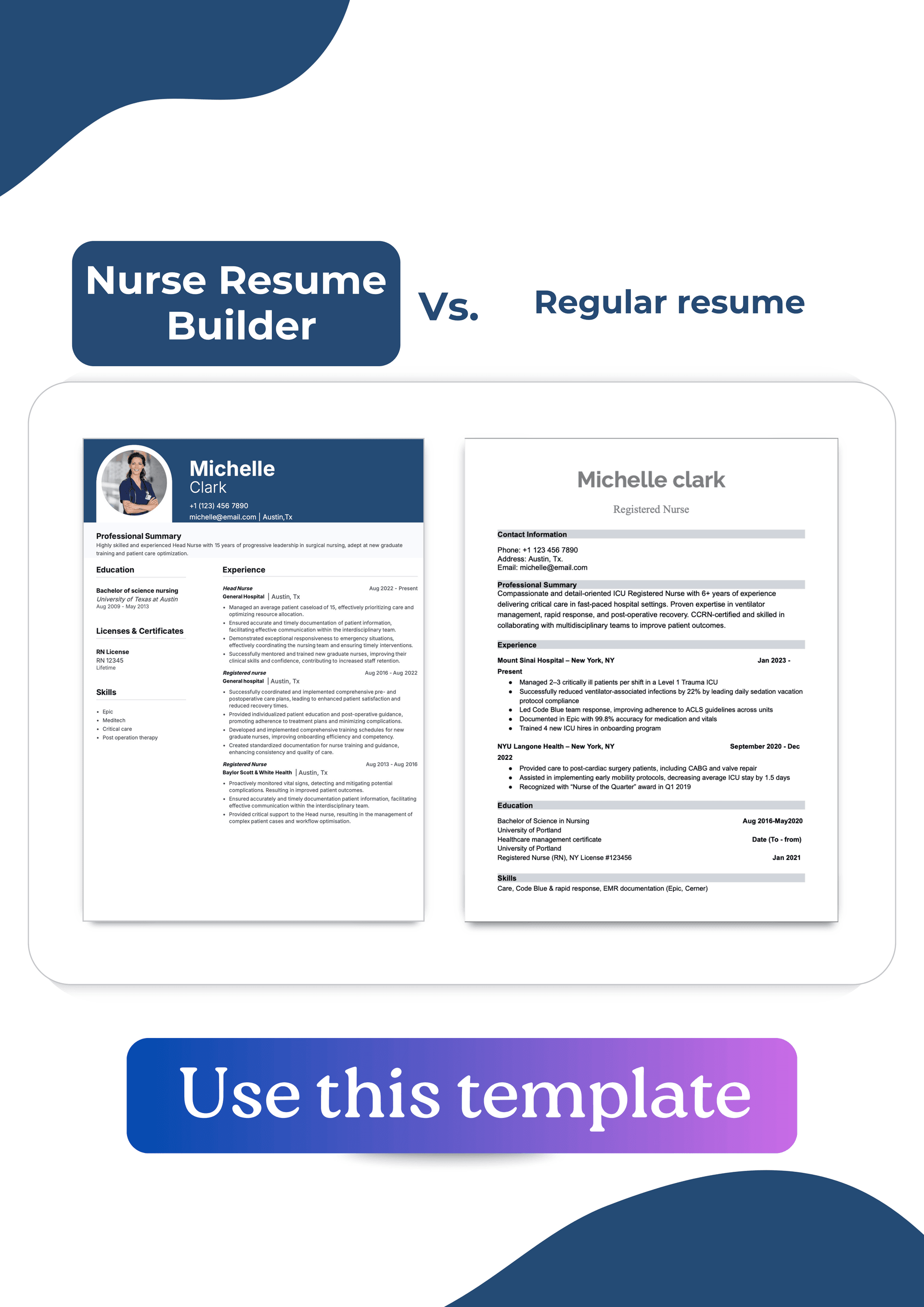 Nurse Resume Builder - Create Your RN Resume in Minutes